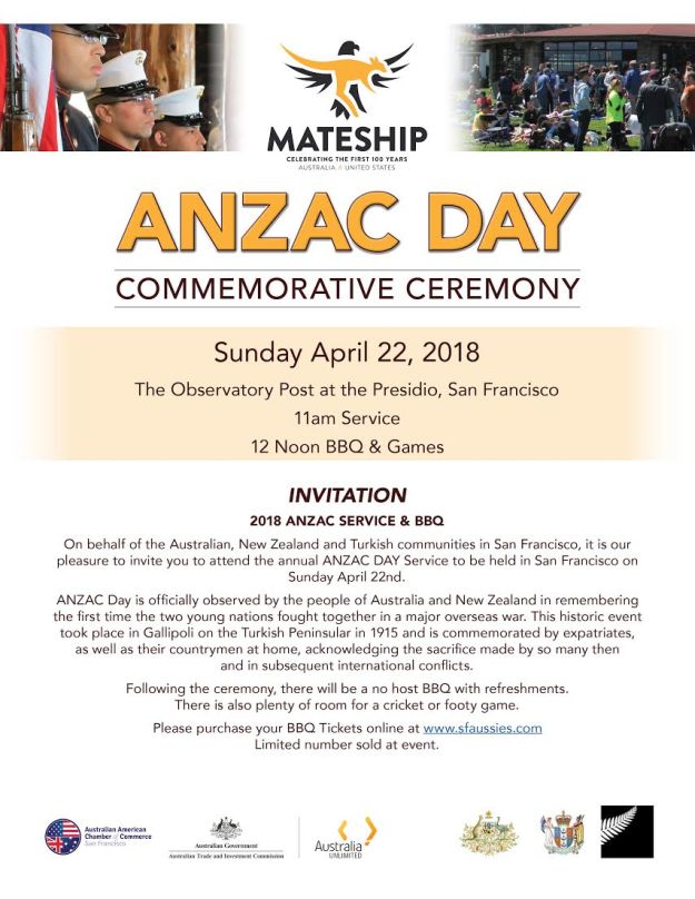 ANZAC Day Commemorative Ceremony | Royal Canadian Legion, US Branch #25