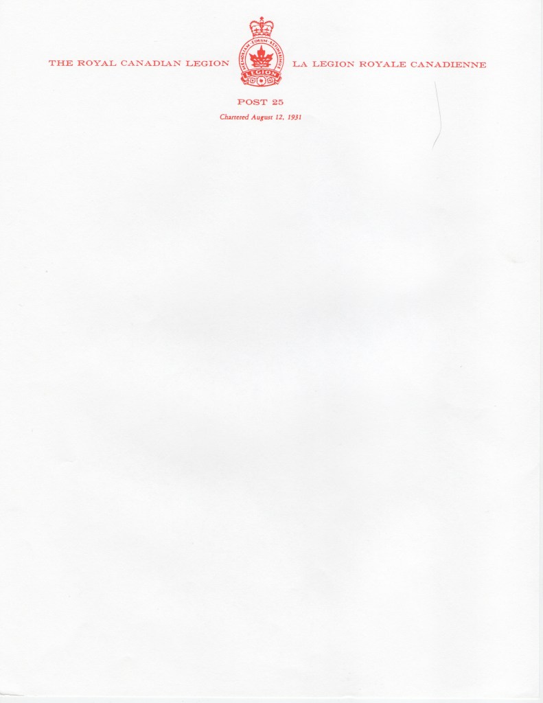 Beginning Our 90th Year | Royal Canadian Legion, US Branch #25