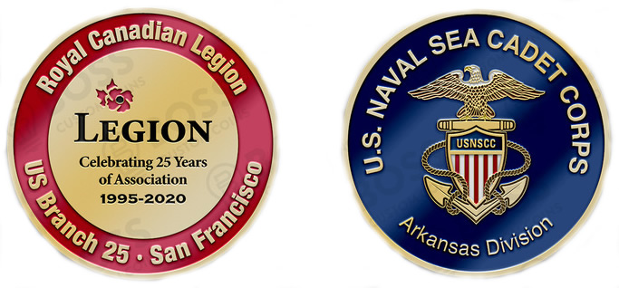 Challenge Coin | Royal Canadian Legion, US Branch #25