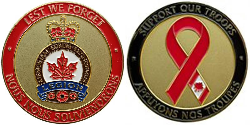 90th Anniversary Challenge Coin Design Competition | Royal Canadian ...